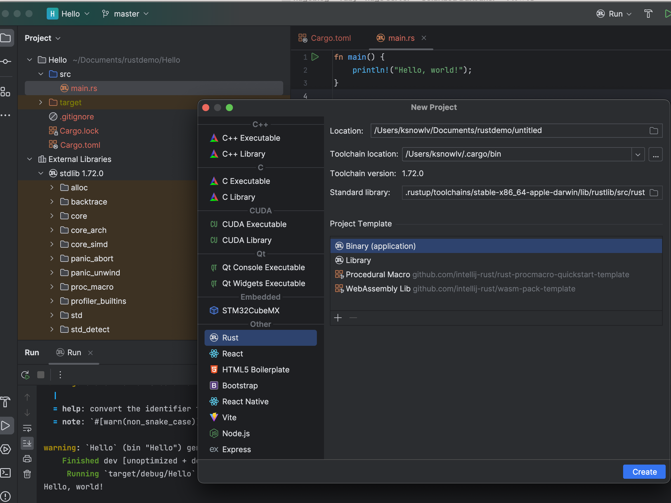 Mac Rust环境搭建 - ksnowlv技术笔记